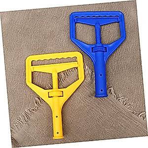 Mop Head 2pcs Commercial Microfiber Micro Fiber Mop Industrial Mop Commercial Mop Handle Mop and Bucket Plastic Roller Accessories Dragging Wet Mop