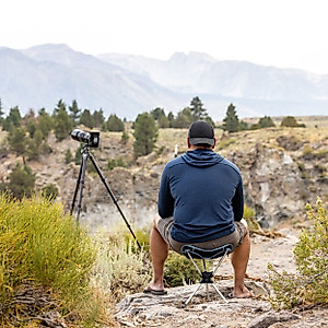 GRAND TRUNK Compass 360° Stool | Compact | Portable Swivel Stool | Lightweight, Rotating, Foldable | Outdoor Travel Gear | Camping, Fishing, Hunting, Sports Games