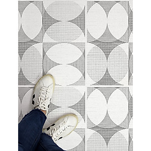 FloorPops 12-in by 12-in Grey Norma Vinyl Peel & Stick Floor Tiles (10 Tiles), (10 sq.ft./Carton)