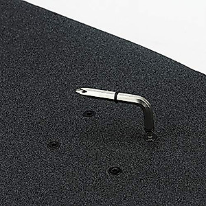 Easy-to-use Black T-Skateboard Tool, for Skateboard Truck, Deck, Bolts, Hardware, Allen Keys (Black T Type)