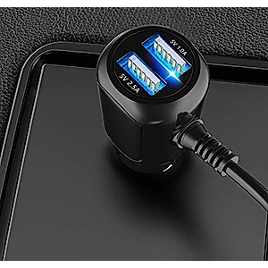 Dash Cam Charger 2023 Upgraded Micro USB Car Charger with Dual USB Port Compatible with, Rexing, Byakov, AKASO, Crosstour, Trekpow, Pruveeo, OldShark, Garmin and Most Other Dash Cam(11.5ft)