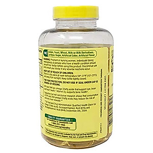 Spring Valley Omega 3 Fish Oil Maximum Care 2000mg Lemon 120 Softgels