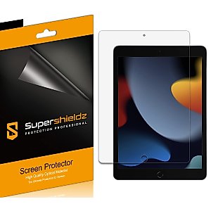 Supershieldz (3 Pack) Designed for iPad 10.2 inch (9th/8th/7th Generation, 2021/2020/2019) Screen Protector, High Definition Clear Shield (PET)