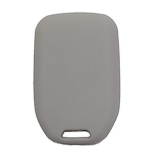 Btopars 2pcs 3 Buttons Rubber Remote Smart Key Fob Case Cover Skin Protector Holder Jacket Compatible with GMC Acadia 2017 2018 2019 2020 2021 Black Gray