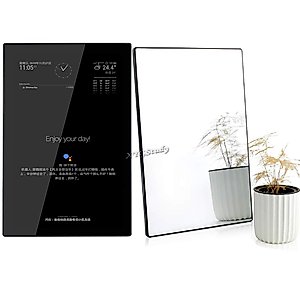 XYGStudy 13.3 inch IPS Display Monitor Capacitive Touch Control Panel Magic Mirror Screen Resolution 1920x1080 Voice Assistant with Raspberry Pi 3 A+ Inside Mini Computer Showing News Weather Time