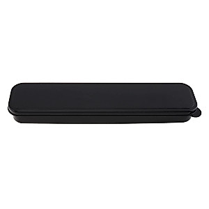 OriGlam Portable Flatware Box Travel Tableware Storage Case, Simple Tableware Storage Box Case for Cutlery Kit (Black)