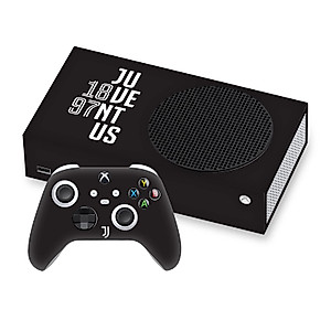 Head Case Designs Officially Licensed Juventus Football Club Typography Art Vinyl Sticker Gaming Skin Decal Cover Compatible with Xbox Series S Console and Controller Bundle