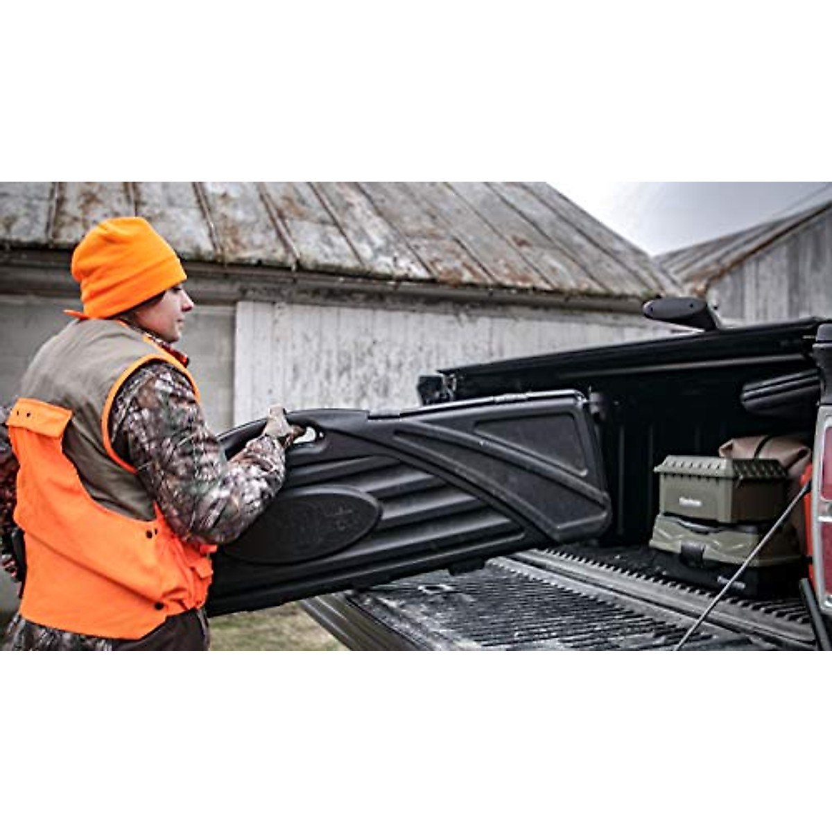 Flambeau Outdoors 6499NZ Safe Shot Double Gun Case - 52.375 in. x 12.75 in. x 4.3 in. Rifle / Shotgun Case, Firearm Storage Accessory