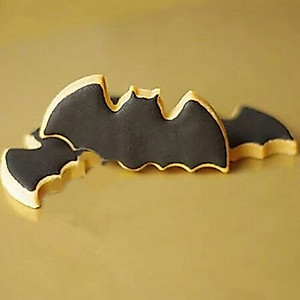 HAZOULEN Bat Shape Halloween Cookie Cutter, Set of 3, Assorted Sizes