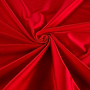 Nylon Lycra Spandex Athletic Stretch Knit Solid Red, Fabric by the Yard