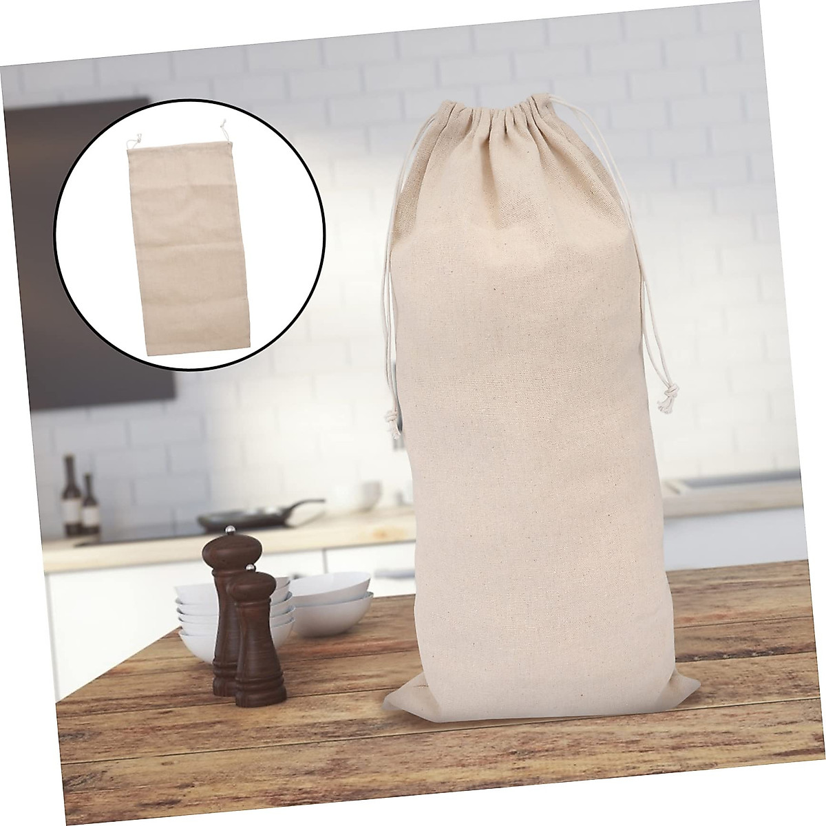Anneome 3 Pcs Bread Bag Linen Loaf Bags Muslin Storage Bread Pouch Bag for Bread Tortoise Ornament Canvas Storage Bag Bread Loaf Bags Cookie Bag Drawstring Cotton Storage Bags