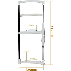 Optometry Lifting Chin Bracket Optometry Lifting Chin Bracket, Optical Instrument Forehead Support with Height Adjustment Knob, 95mm Lifting Distance, for Optical Shops, Vision Care Center