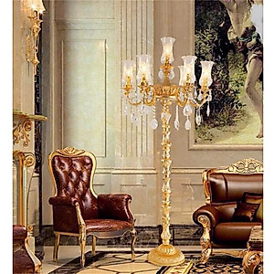 AQUETI Floor Light Standing Lamp Floor Lamp Glass Lampshade Standing Floor Light for Living Room Floor Lamp Lustre Floor Lamp Standing Light