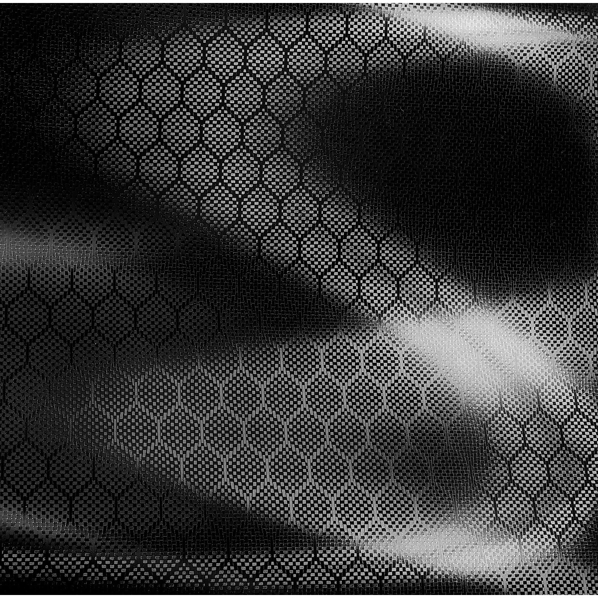 V2 Hex Carbon Black Vinyl Car Wrap (1.5ft x 5ft)