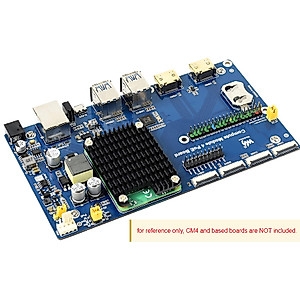 Dedicated Aluminum Heatsink Compatible with Raspberry Pi Compute Module 5 (CM5) / Compute Module 4 (CM4), CM4/ CM5 Heatsink with Screws and Thermal Tapes