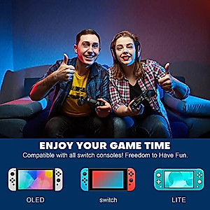 Diswoe Switch Controller, Wireless Pro Controller for Switch/Switch Lite/Switch OLED, Switch Remote Gamepad with Joystick, Adjustable Turbo Vibration with Programmable Function - Black
