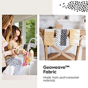 GEOMETRY Kitchen Dish Cloths - Quick Dry Dishcloths for Kitchen - Premium Dish Rags with Geoweave (Lemon Delight)