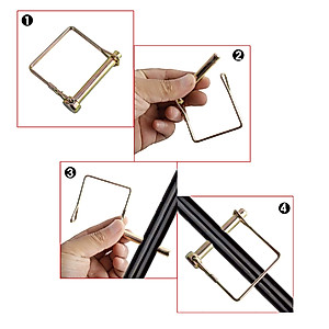 AuInn 5/16 Inch x 2-1/4 Inch Shaft Locking Pin Wire Lock Pin Tractor Hitch Pin (30)