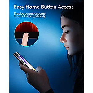 ESR Tempered-Glass Screen Protector Compatible with iPhone SE 3/SE 2 (2022/2020) and iPhone 8/7, Easy Installation Frame, Scratch Resistant, Case Friendly, 2 Pack