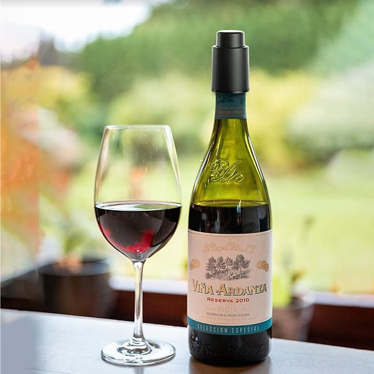 [2 PACK]Wine Bottle Stoppers,Real Vacuum Wine Stoppers Reusable - Wine Preserver - Wine Corks to Keep drinks Fresh - for Wine Lovers - best gift for christmas and special events