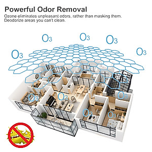 Ozone Machine & Negative Ion Generator 2 in 1, for home