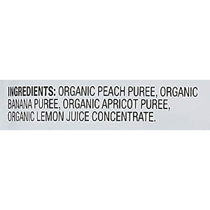 Plum Organics Stage 2, Organic Baby Food, Peach, Banana, and Apricot, 4.0 Ounce