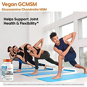Doctor's Best Vegan Glucosamine Chondroitin MSM, Joint Health, Hair, Skin & Nails