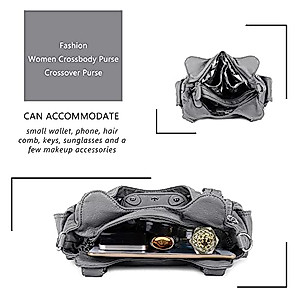 Handbag Hobo Women Handbag Roomy Multiple Pockets Street ladies' Shoulder Bag Fashion PU Tote Satchel Bag for Women