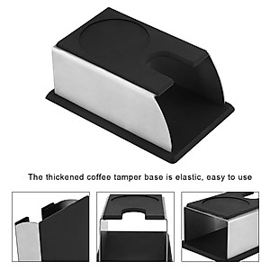 Coffee Tamper Stand,Stainless Steel AntiRust Barista Tool Tamping Holder Shelf,Coffee Powder Seat Cushion Stand Rack,Coffee Tampers Tool Accessory for Home,Coffee,Shop,Restaurant