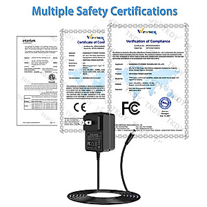 TKDY 18V 1A DC Power Supply Adapter, 110-240V AC to DC 18Volt US Plug fit for 18Vdc 1000mA 750mA 500mA Power Cord for Logitech Squeezebox Wi-Fi Internet Radio.