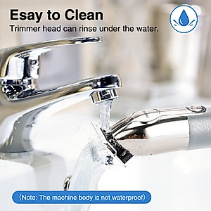 PRITECH Hair Trimmer for Men - Cordless, Rechargeable, T-Shaped Ceramic Cutter Head, One-Touch Switch, LED Display, Professional Motor, Low Noise Warranty