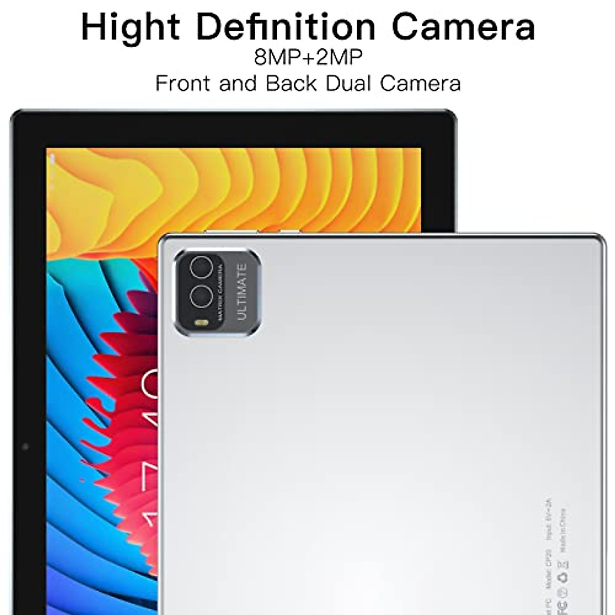 ZZB Tablet 10 Inch Android 11 Tablets, 64GB ROM 512GB Expand，6000mah Battery, Quad-Core Processor 4GB RAM Tableta, 8MP Camera WiFi BT GPS FM 10.1'' IPS HD Touch Screen, 10 in Tabletas.