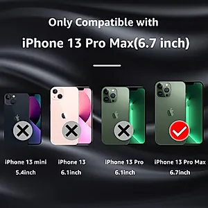 MCFANCE Silicone Magnetic for iPhone 13 Pro Max Case, Compatible with MagSafe, Full Camera Protection Soft Anti-Scratch Microfiber Lining for iPhone 13 Pro Max 6.7 inch 2021, Light Orange