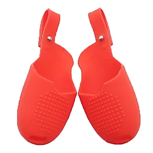 Limentar Touch Controller Grip Skin & Protective Covers, Premium Gel Shell Anti-Slip Silicone Grip Covers with Lock Belt 2 Packs, Black/Red/Blue