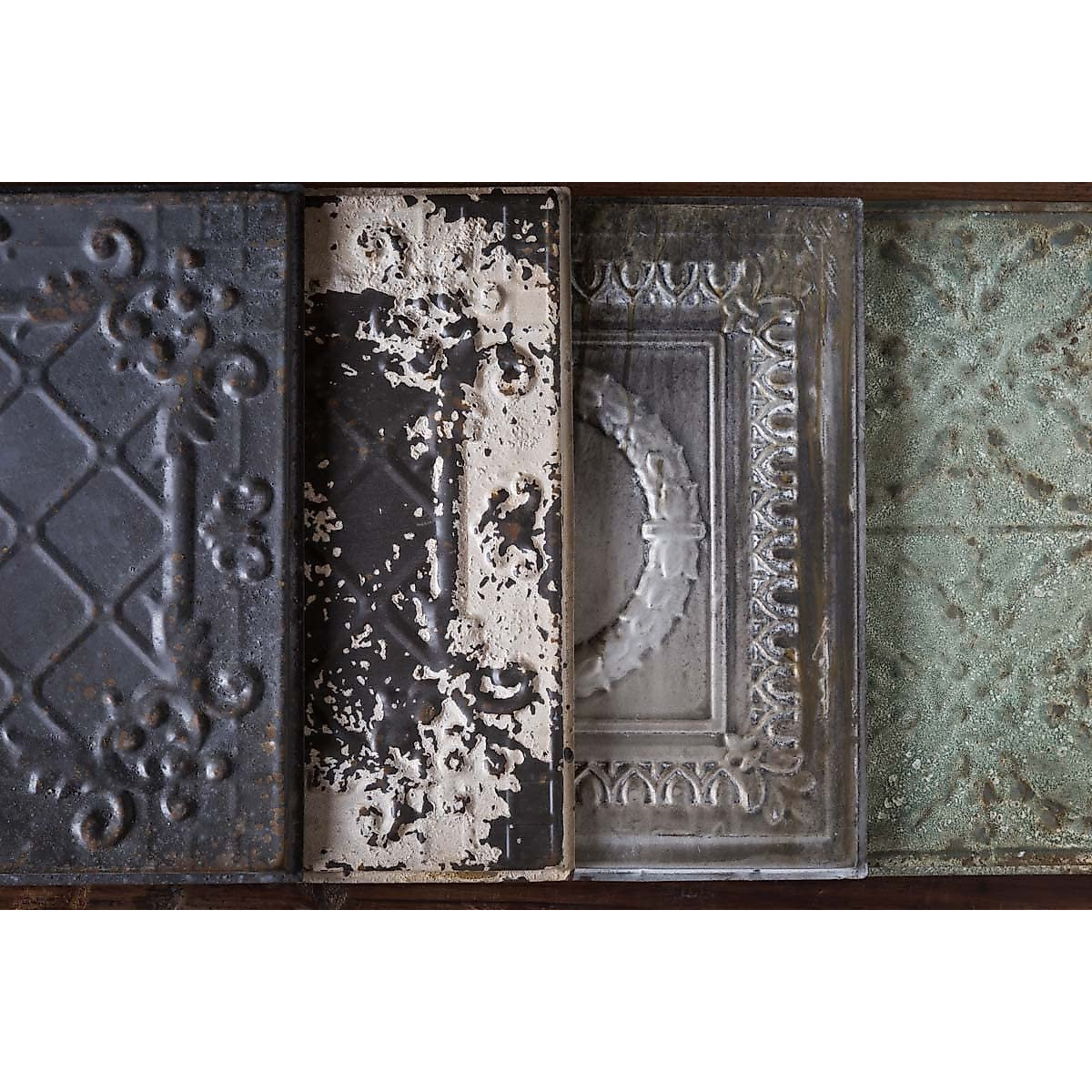 Park Hill Collection Decorative Tin Ceiling Tile - Antique Cream Color