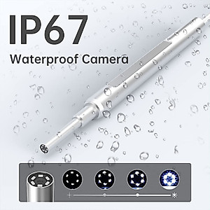 3.5mm Digital Otoscope Camera with Light, Visual Ear Camera and Ear Wax Tweezers with Light, Video Ear Scope with Ear Wax Remover, Ear Endoscope Cleaner, 32GB, 1080P HD, No Phone Needed