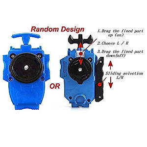 Burst Starter Booster Spinning SuperKing B-171 Tempest Dragon Cm1A Toy with Battling Top Launcher LR and Grip(Blue)