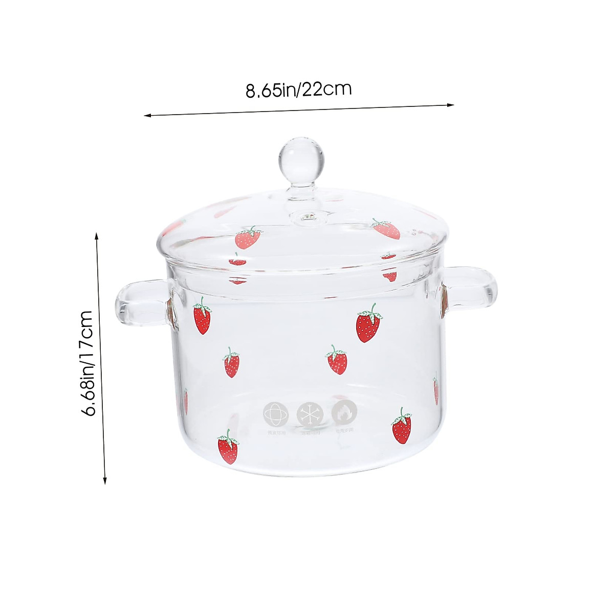 PRETYZOOM Soup Pot Stew Pots with Lids Sauce Pot with Lid Simmer Pot Sauce Pan with Lid Stew Pot - Stockpot with Lid Clear Pans with Lids Saucepan with Lid Stove Glass Household