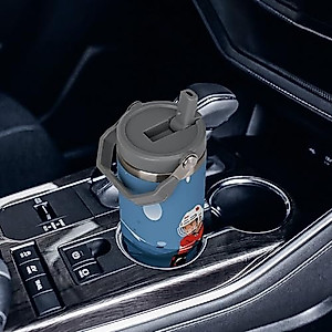 WITHSBKK 30oz Car Cup Ice Hockey Player Printed with Portable, Stainless Steel Travel Mug, Vacuum Insulated Tumbler And Straw, Leakproof for Car & Outdoor, UV Printed Design