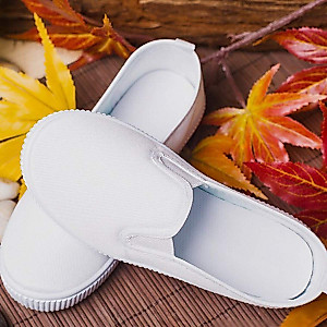 Unpafcxddyig Kids Sneakers Athletic Running Tennis Sport Shoes Light Weight Slip on Toddler 8,White a