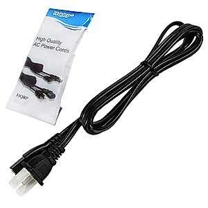 HQRP AC Power Cord Compatible with Bose Cinemate Series II Digital Theater Speaker System, CineMate 1SR Mains Cable, Black