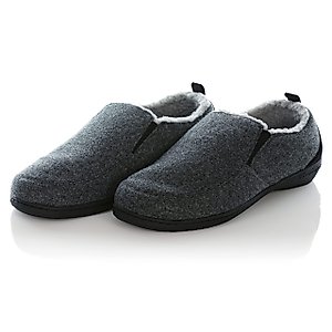 Powerstep Men's 2022 Archwear, House Shoes, Orthotic Slippers with Arch Support, Dark Gray, 11