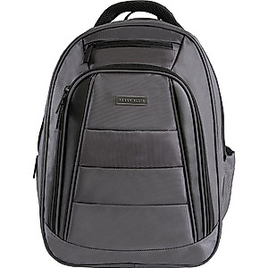 Perry Ellis Men's M325 Business Laptop Backpack with Tablet Compartment, Charcoal, One Size