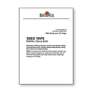 Burpee Cherry Belle Radish Seed Tape 100 per tape