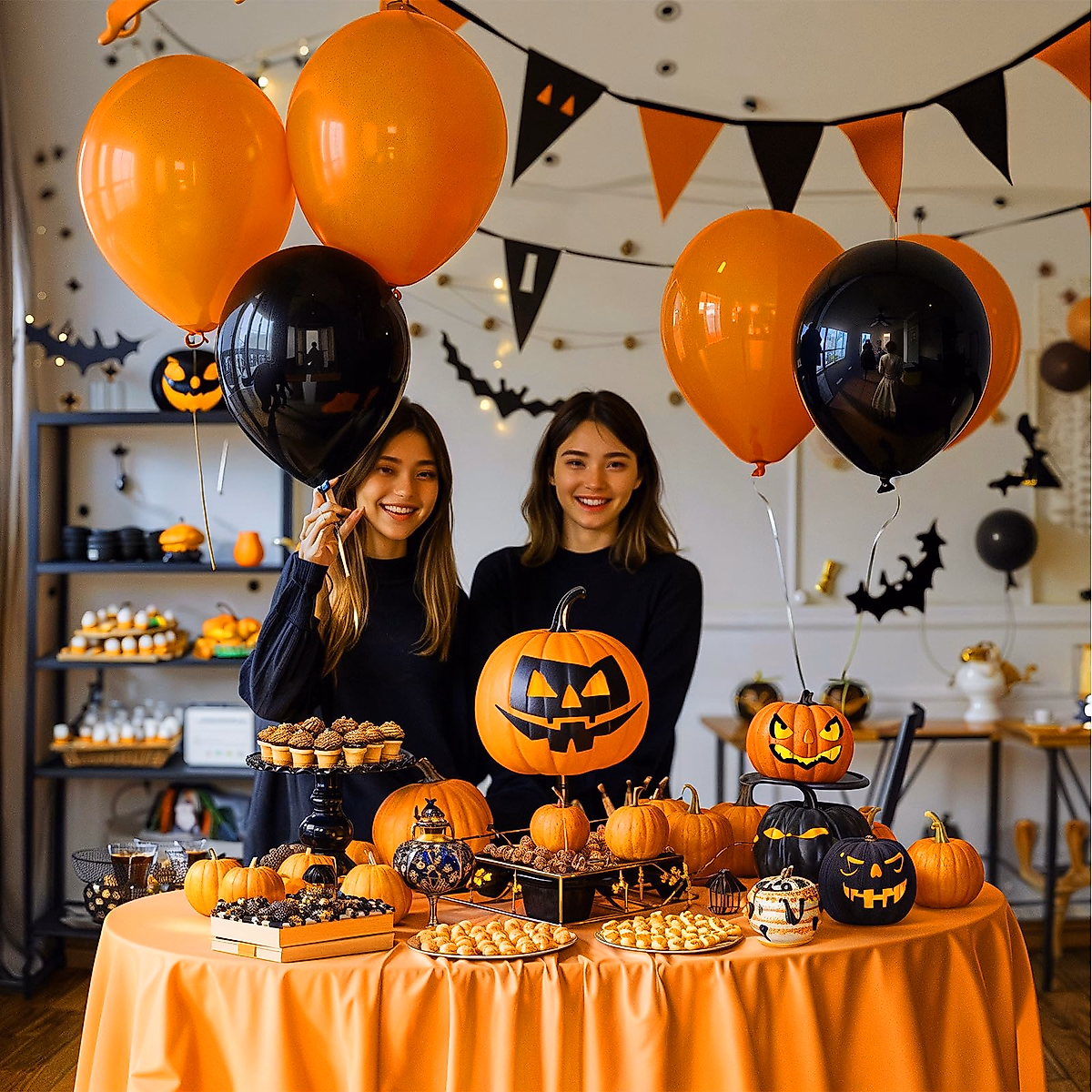 4 Pcs Halloween Round Disposable Tablecloths Waterproof Table Cloths Plastic White Black Purple Orange Round Table Cover for Table Decorations Halloween Party Dining Buffet Outdoor Camping Picnic