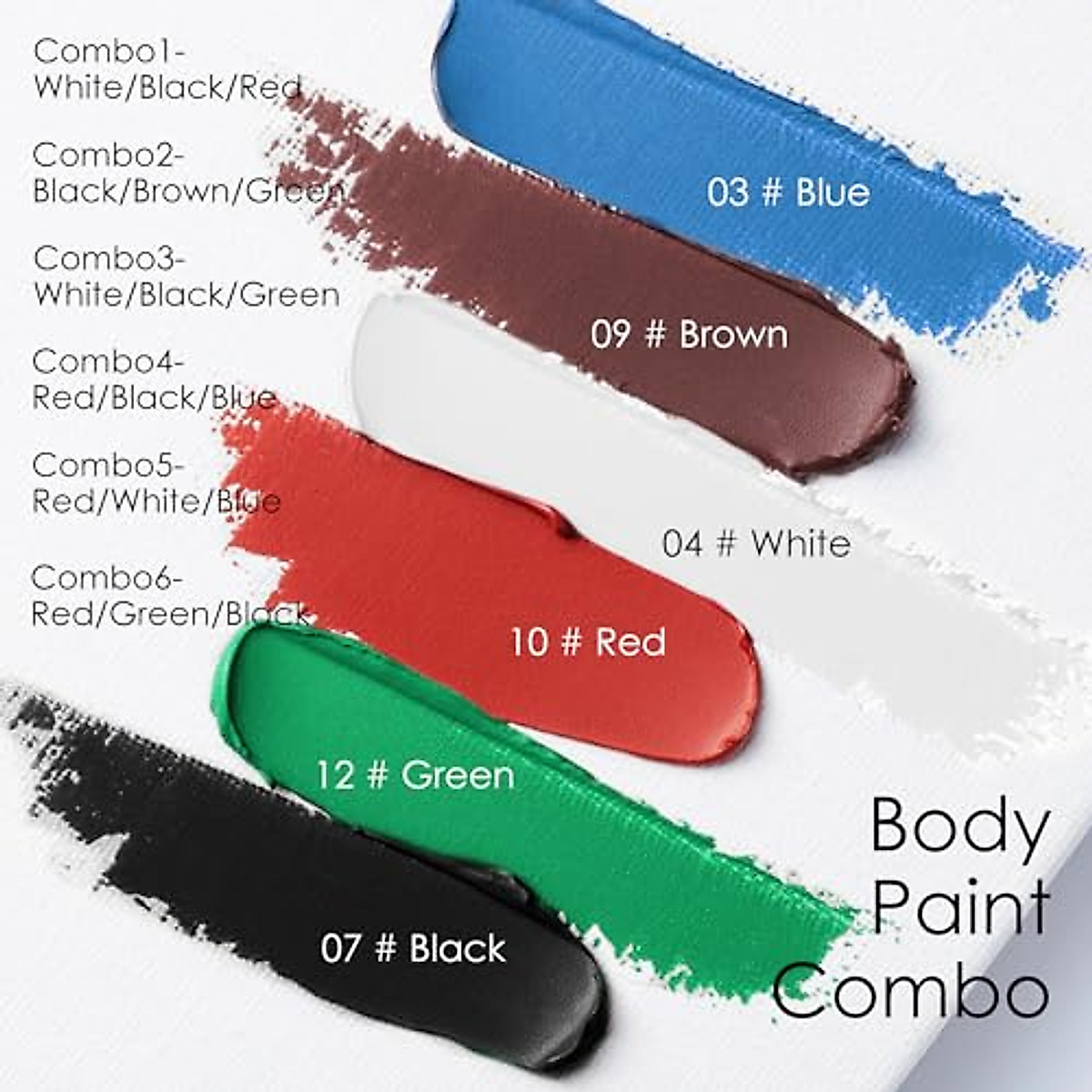 FREEORR 3-Color Face Paint Stick for Events & Sports