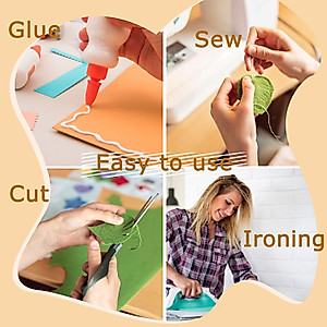 Orange Felt Fabric 72" X 18"(Half Yard), 1.6mm Thick Soft and Durable Flexible Craft Acrylic Felt by The Yard for Sewing DIY Art Craft Project Decorations