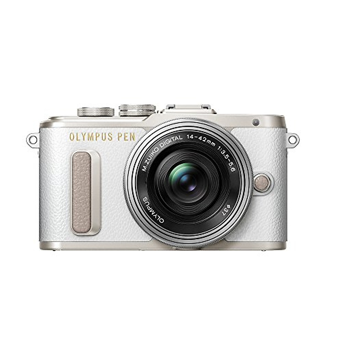 OLYMPUS Pen E-PL 8 EZ Double Zoom Kit [White][International Version, No Warranty]