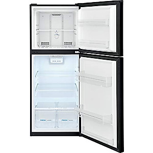 Frigidaire 11.6 Cu. Ft. Compact ADA Top Freezer Refrigerator in Black with Electronic Control Panel, Reversible Door Swing, ENERGY STAR