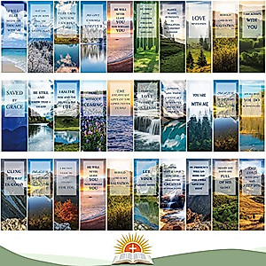 120 Pieces Bible Bookmarks Full Scripture Book Marks Christian Motivational Book Marks Prayer Cards Scripture Cards Bulk Inspirational Bookmarks for Women Men (Classic Style)